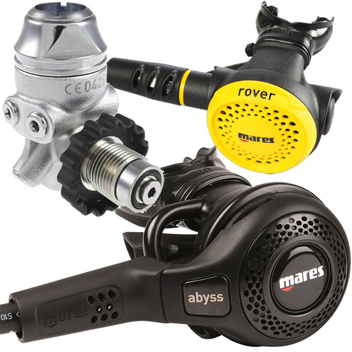 Automat Mares Abyss Navy 22X z octopusem Rover